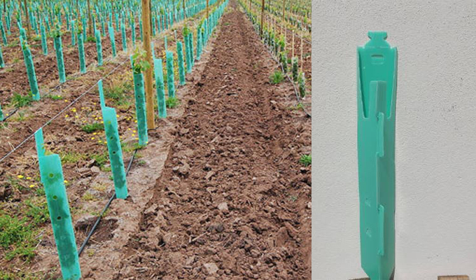 UV Resistance Tri Cone Pp Corrugated Tree Guards