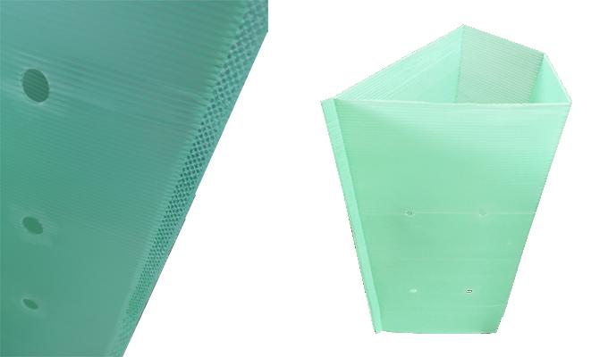 UV Resistance Tri Cone Pp Corrugated Tree Guards