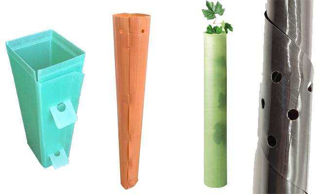 UV Resistance Tri Cone Pp Corrugated Tree Guards